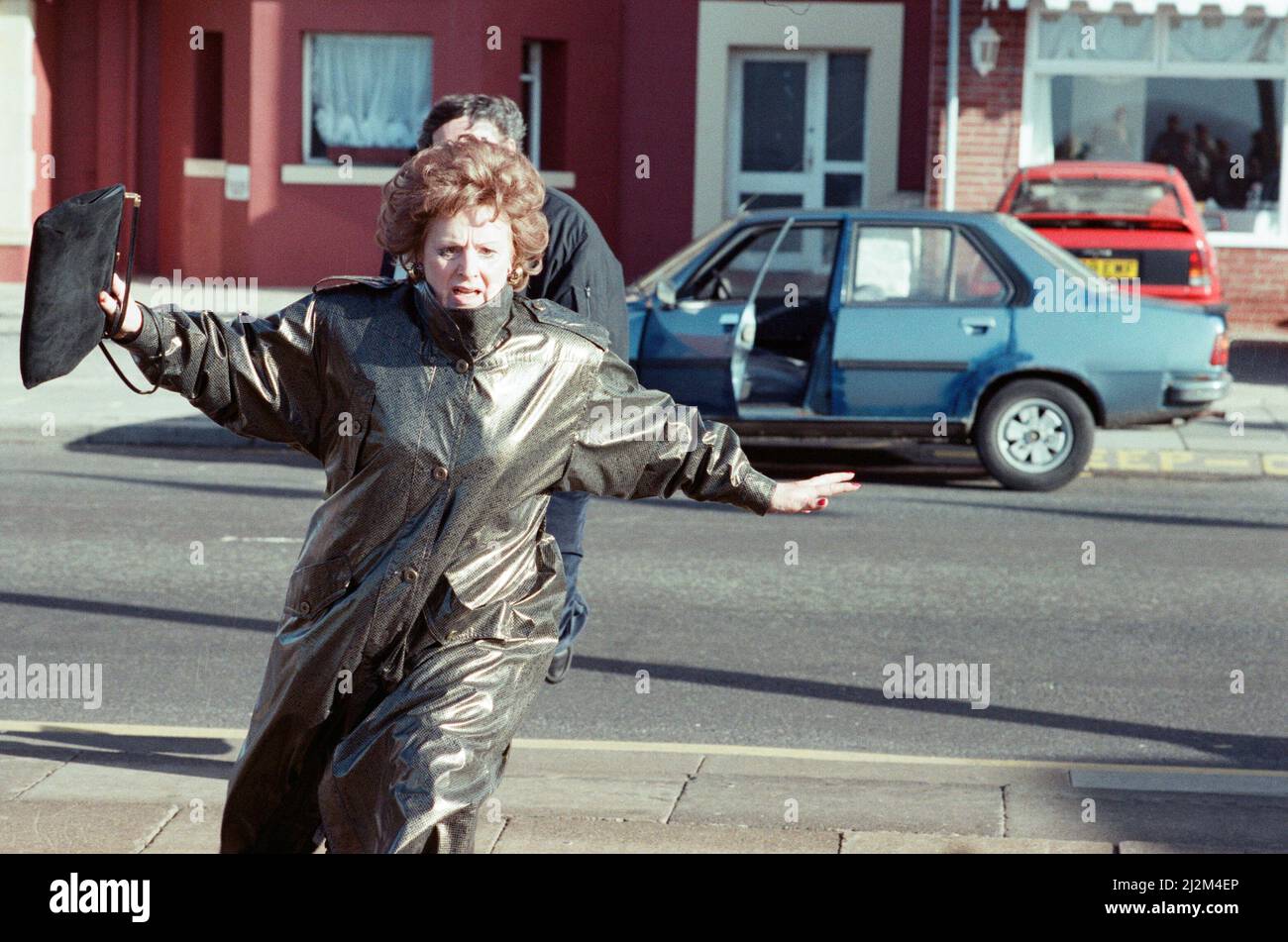 The cast of 'Coronation Street' filming scenes for death of Alan ...