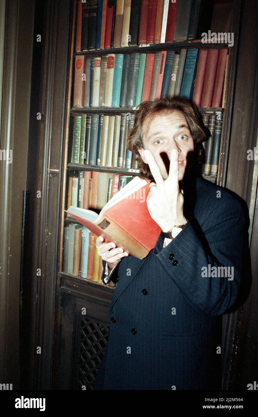 Actor Rik Mayall, at a press call for The New Statesman television ...
