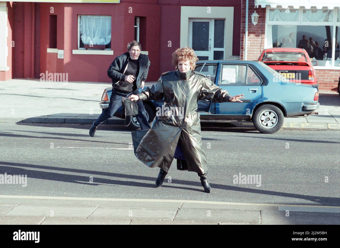 The cast of 'Coronation Street' filming scenes for death of Alan ...