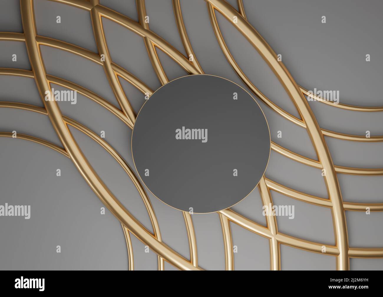 Dark graphite gray, black and white 3D rendering product display flat lay podium cylinder stand ...