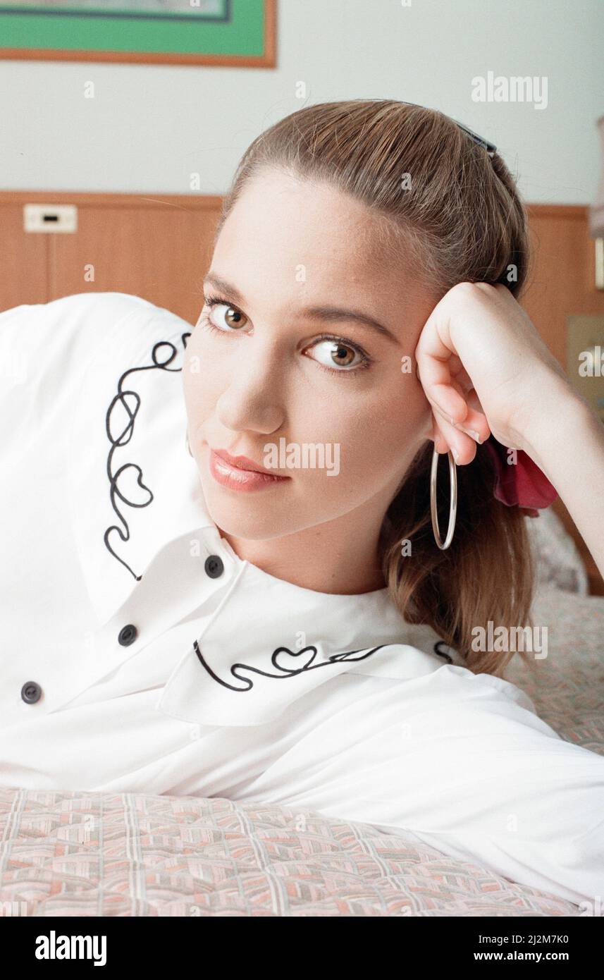 Debbie Gibson, american singer in UK to promote her new single, We ...