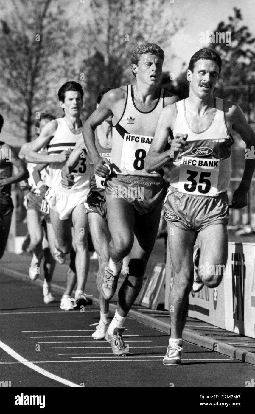 Athlete Steve Cram Steve Cram in action in the 5,000 metres race on the ...