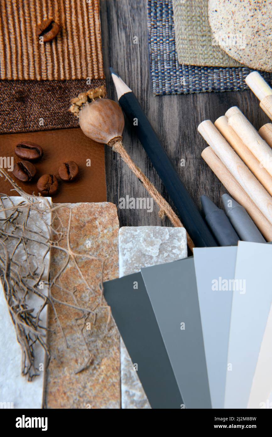 close up of the upholstery fabric texture and color choice for interior ...