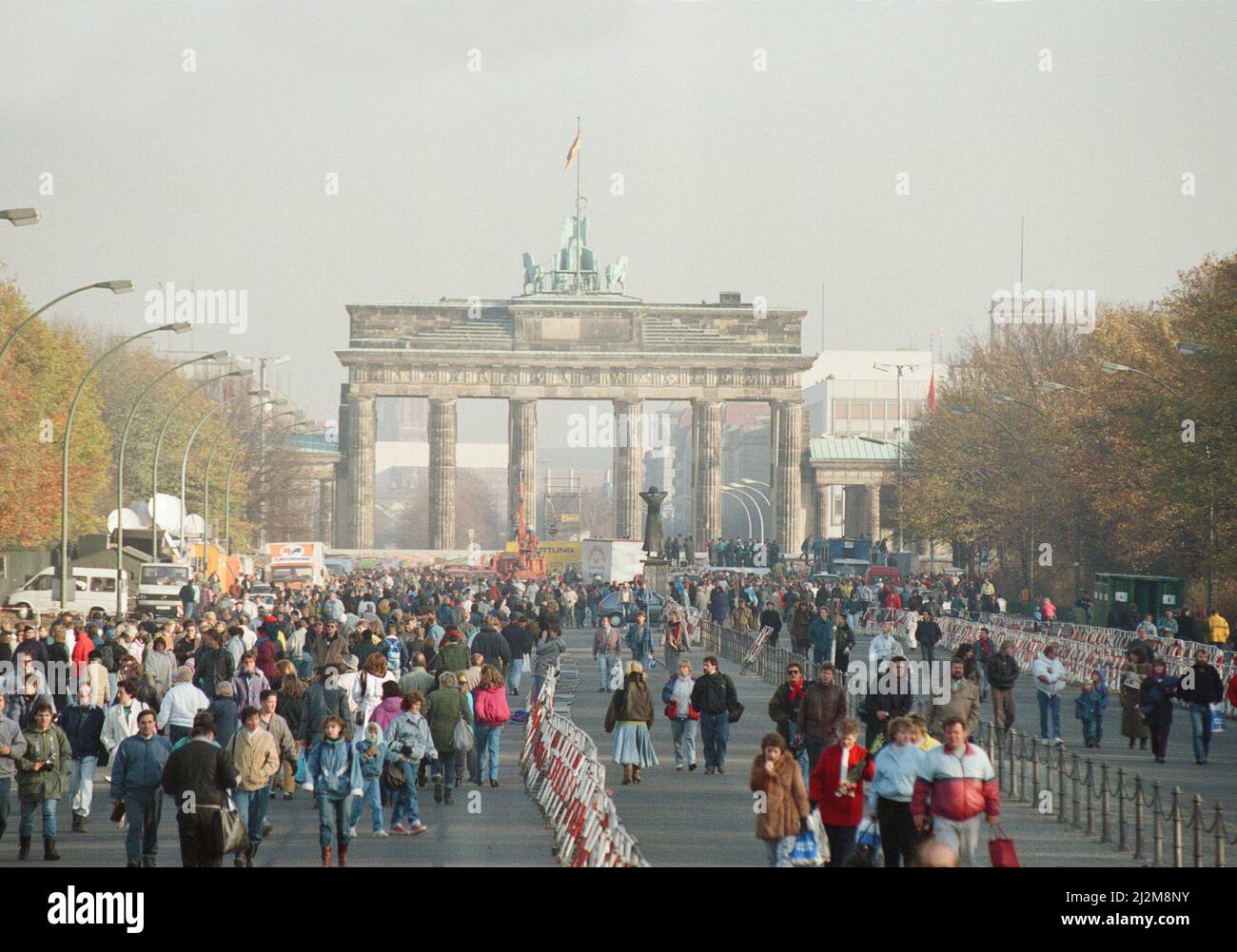 West Berlin, Germany, 10 days after relaxation of border crossing by ...