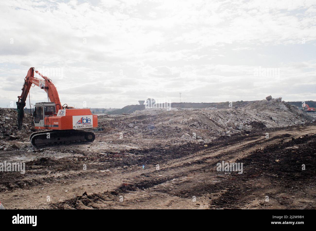 Construction site of Teesside Retail Park and Leisure Centre, split ...