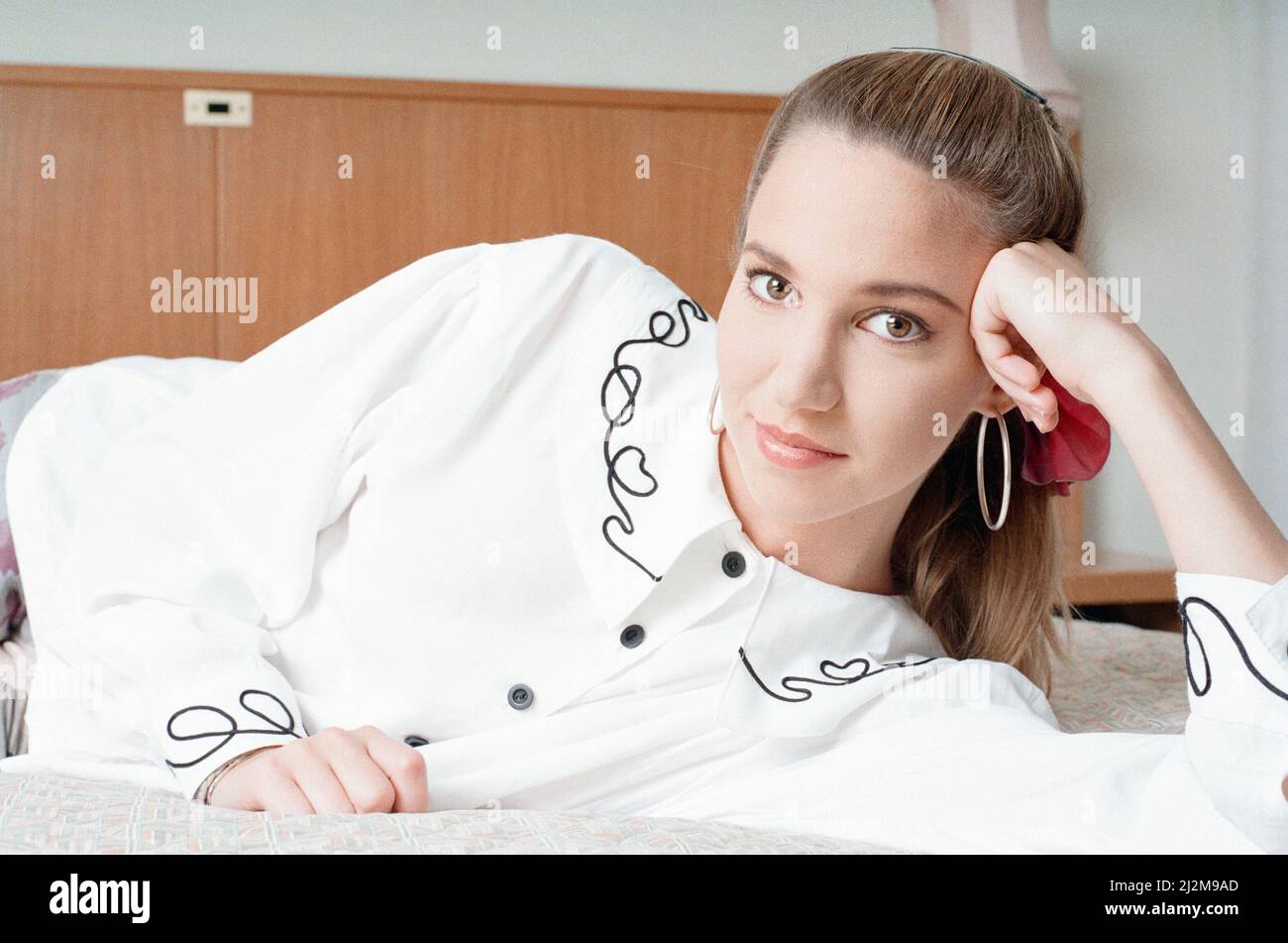 Debbie Gibson, american singer in UK to promote her new single, We ...