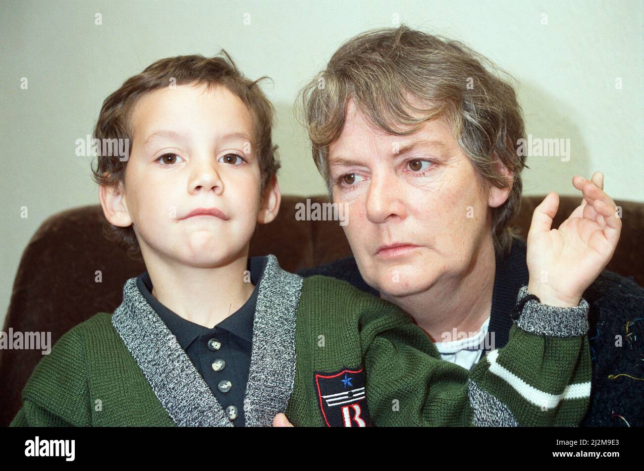 Lynn Nixon, mother of murder victim Dianne McInally, with Dianne's son ...