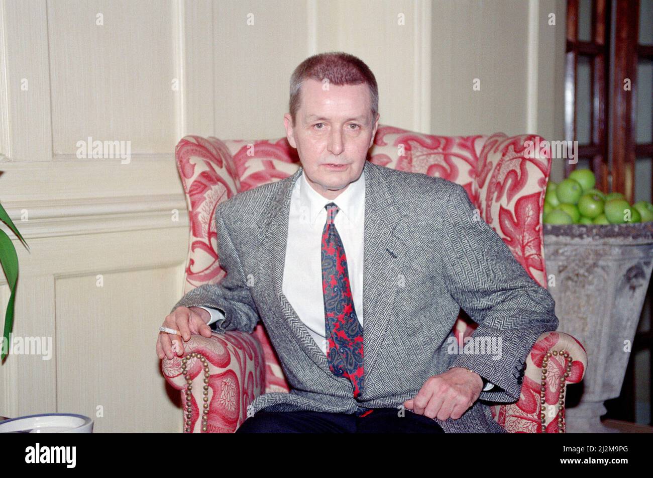Tony Warren, creator of Coronation Street , pictured at home in 1991 ...