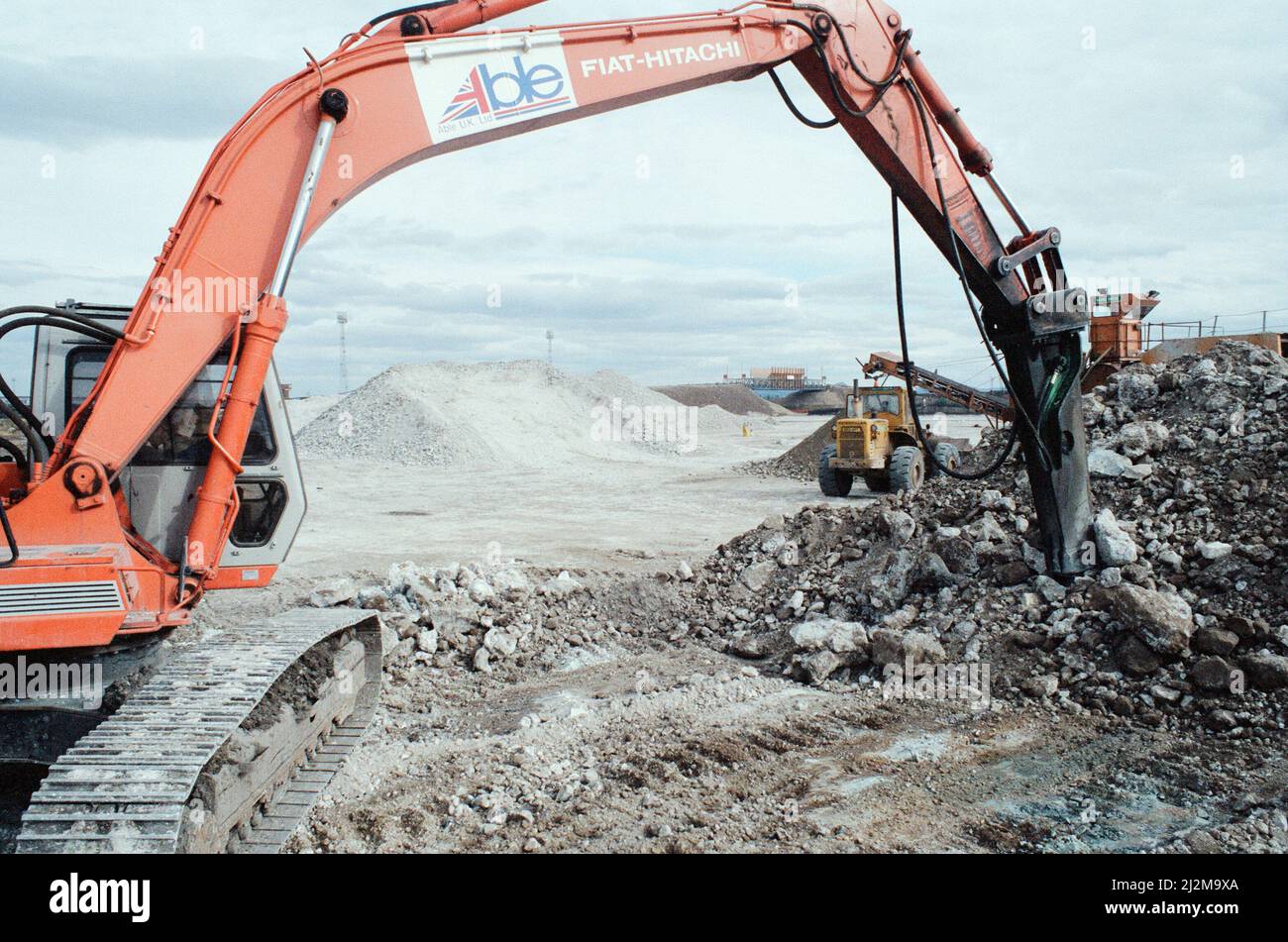Construction site of Teesside Retail Park and Leisure Centre, split ...