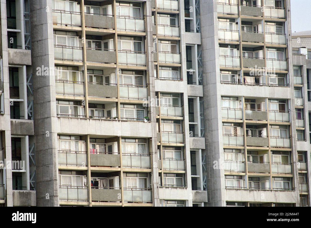 General views of tower blocks. Brandon Estate, Kennington, London. 31st ...