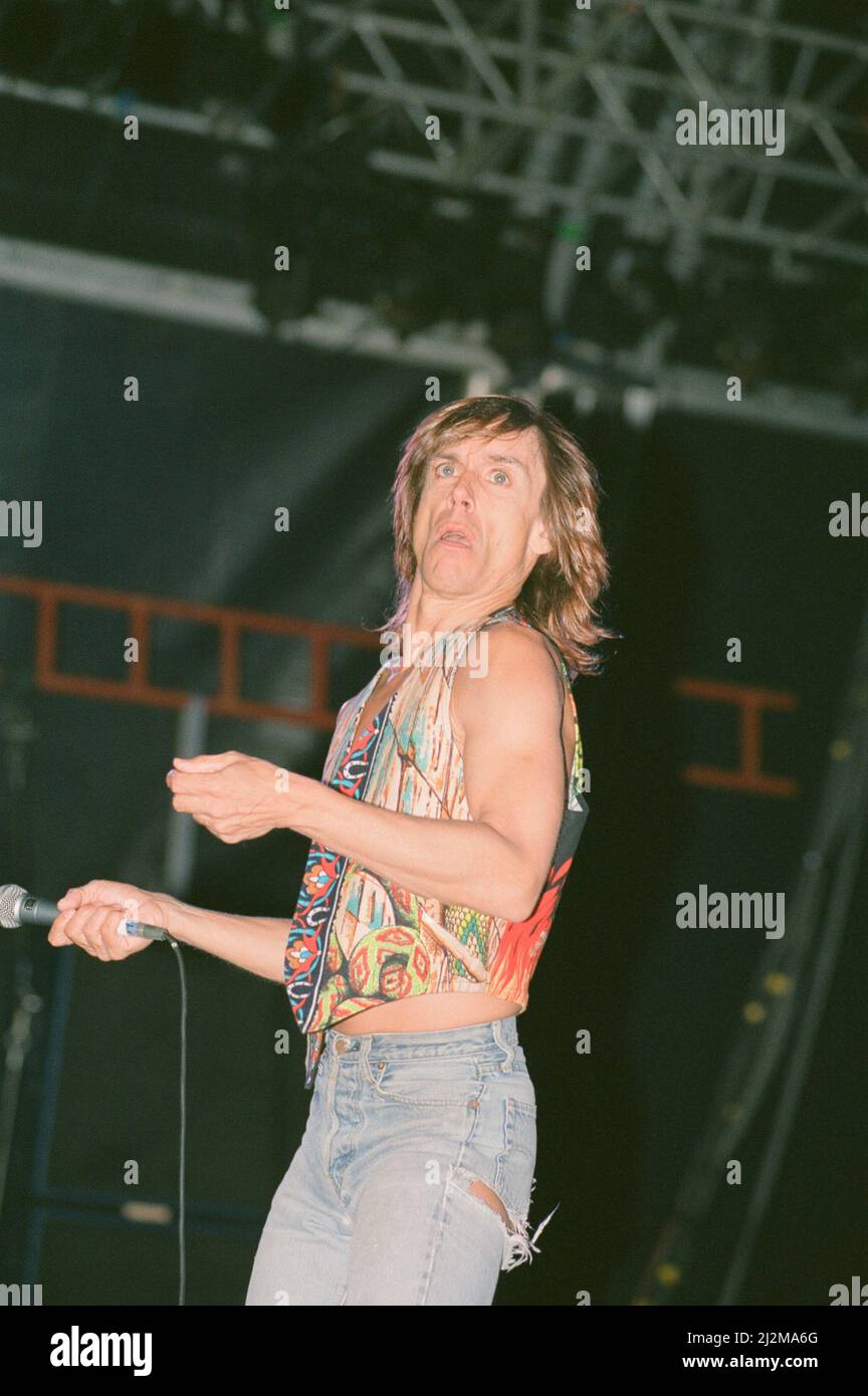 Iggy Pop (USA singer) performing at The Reading Rock Festival, Little ...