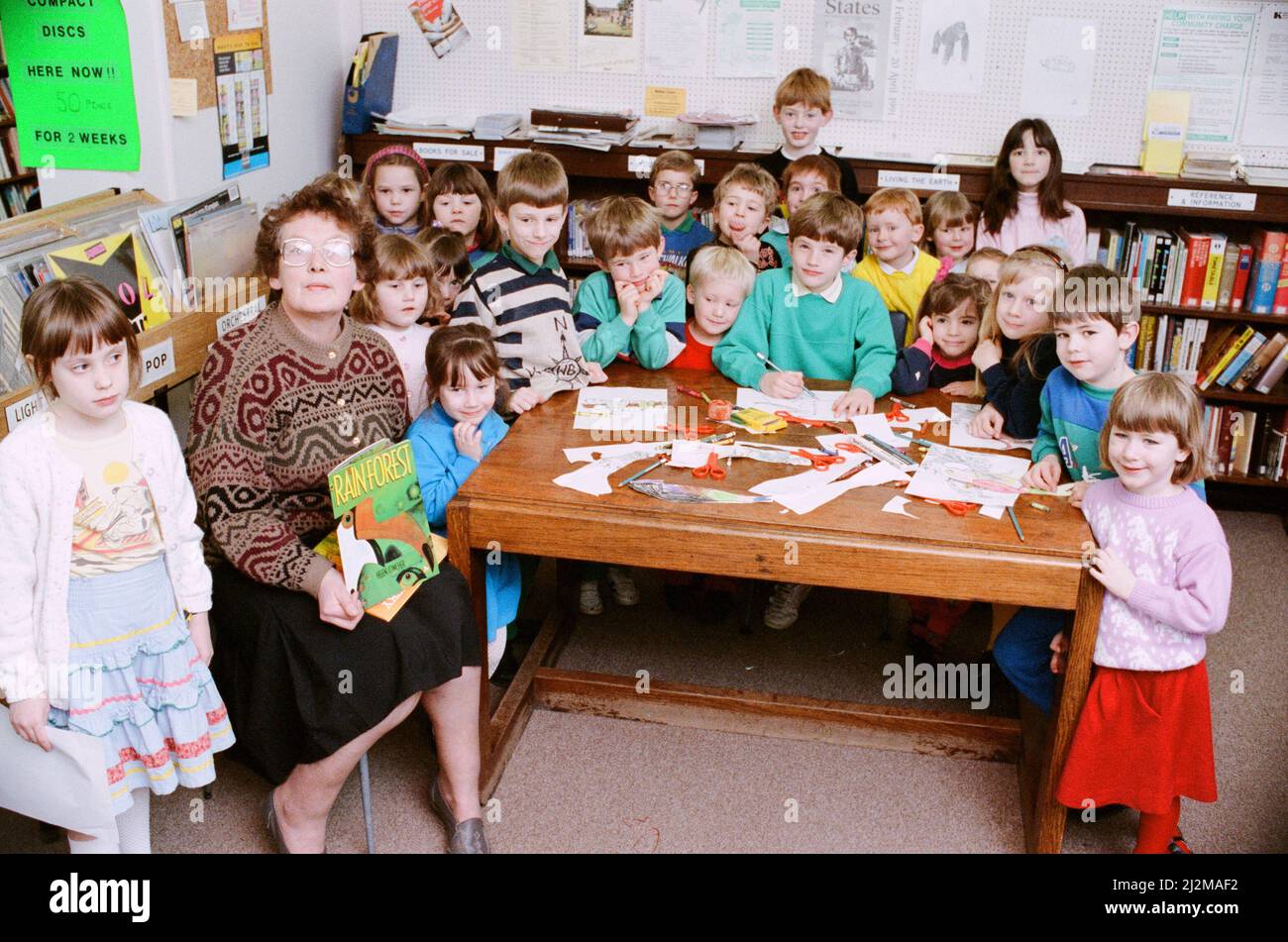 Children at Honley Library indulge in a bit of Jungle Fun. The activity ...