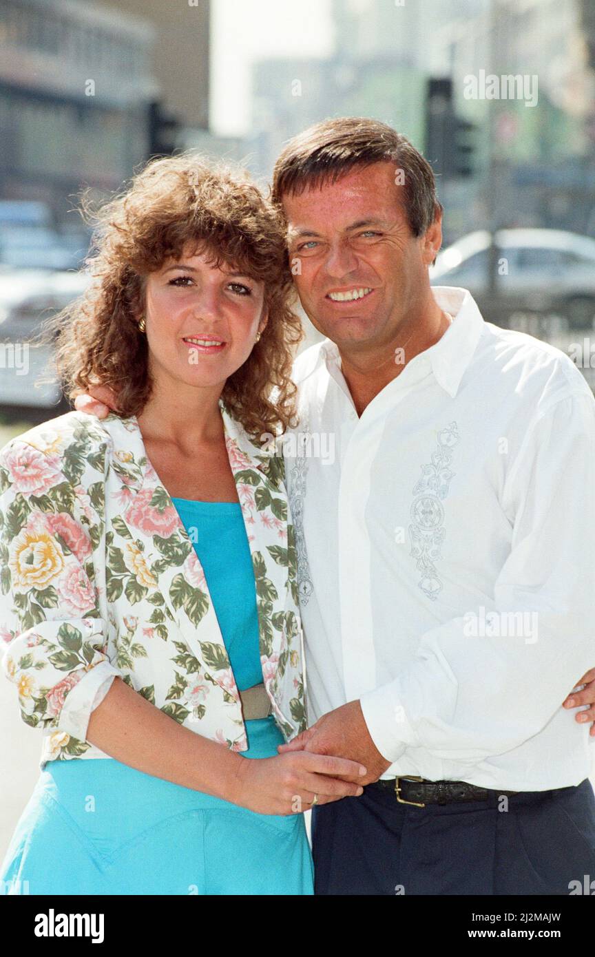 DJ Tony Blackburn and Debbie Thomson celebrate their engagement. 29th ...