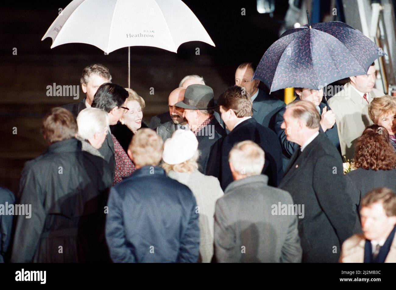 Margaret Thatcher meeting Mikhail Gorbachev, General Secretary of the ...
