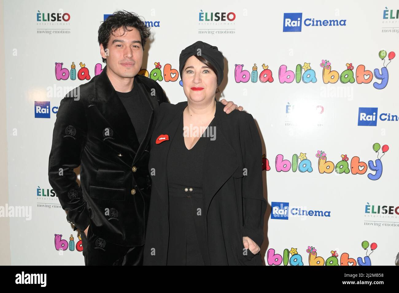 Cristiano Caccamo and Maria Di Biase attend the red carpet of the movie ...
