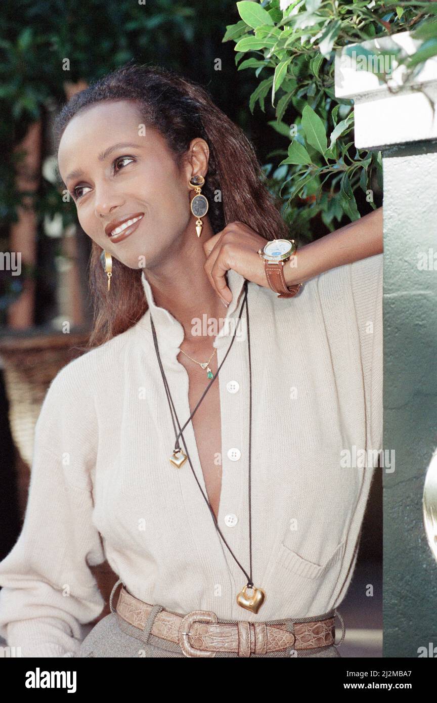 Iman, fashion model and actress, pictured in London, Wednesday 25th ...