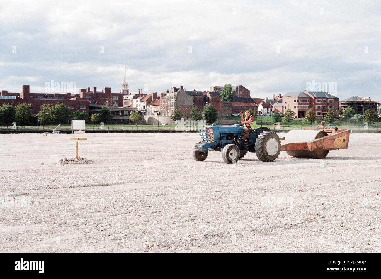 Construction site of Teesside Retail Park and Leisure Centre, split ...