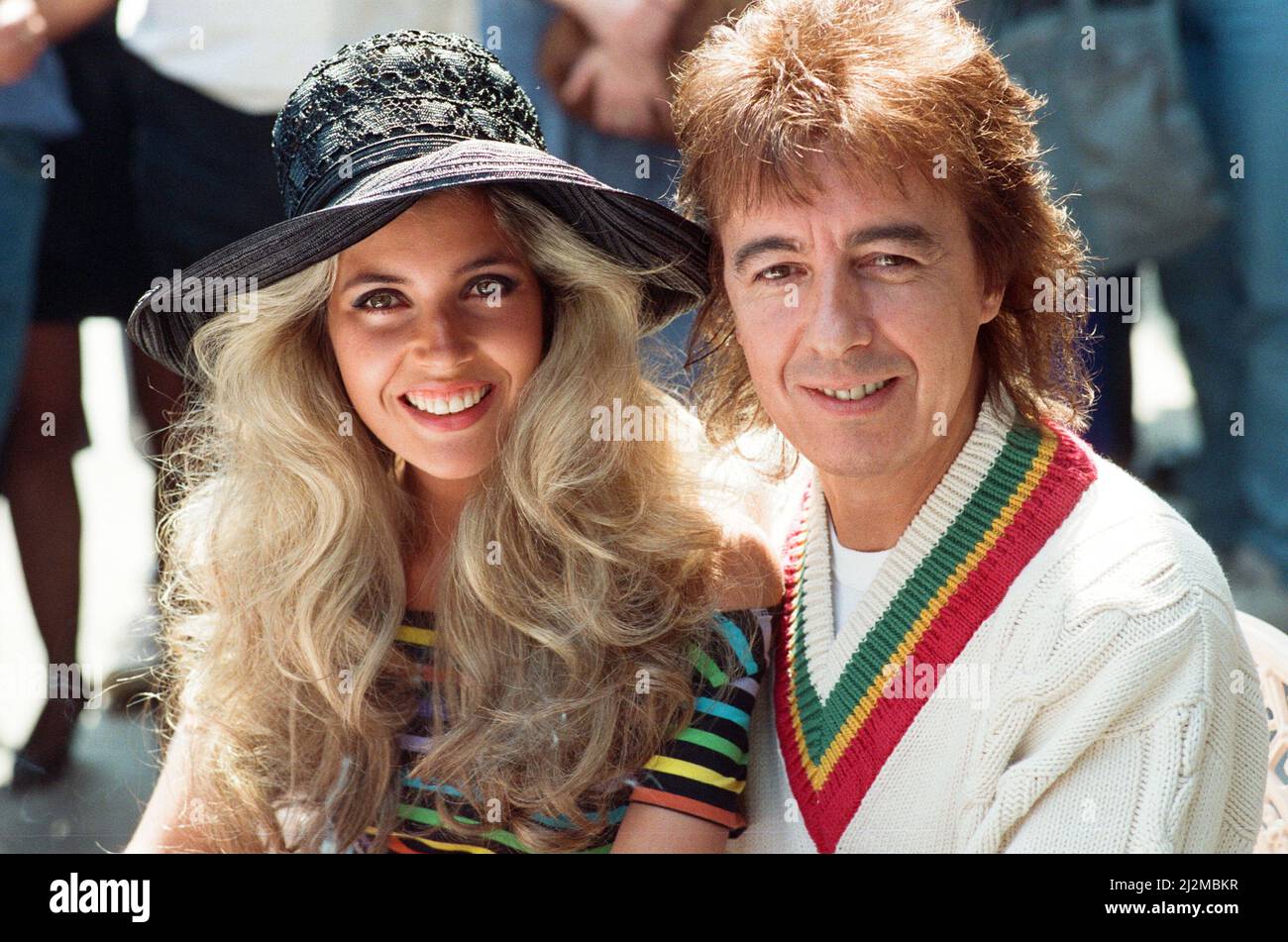 Bill Wyman and Mandy Smith at Sticky Fingers, Bill's new restaurant in ...
