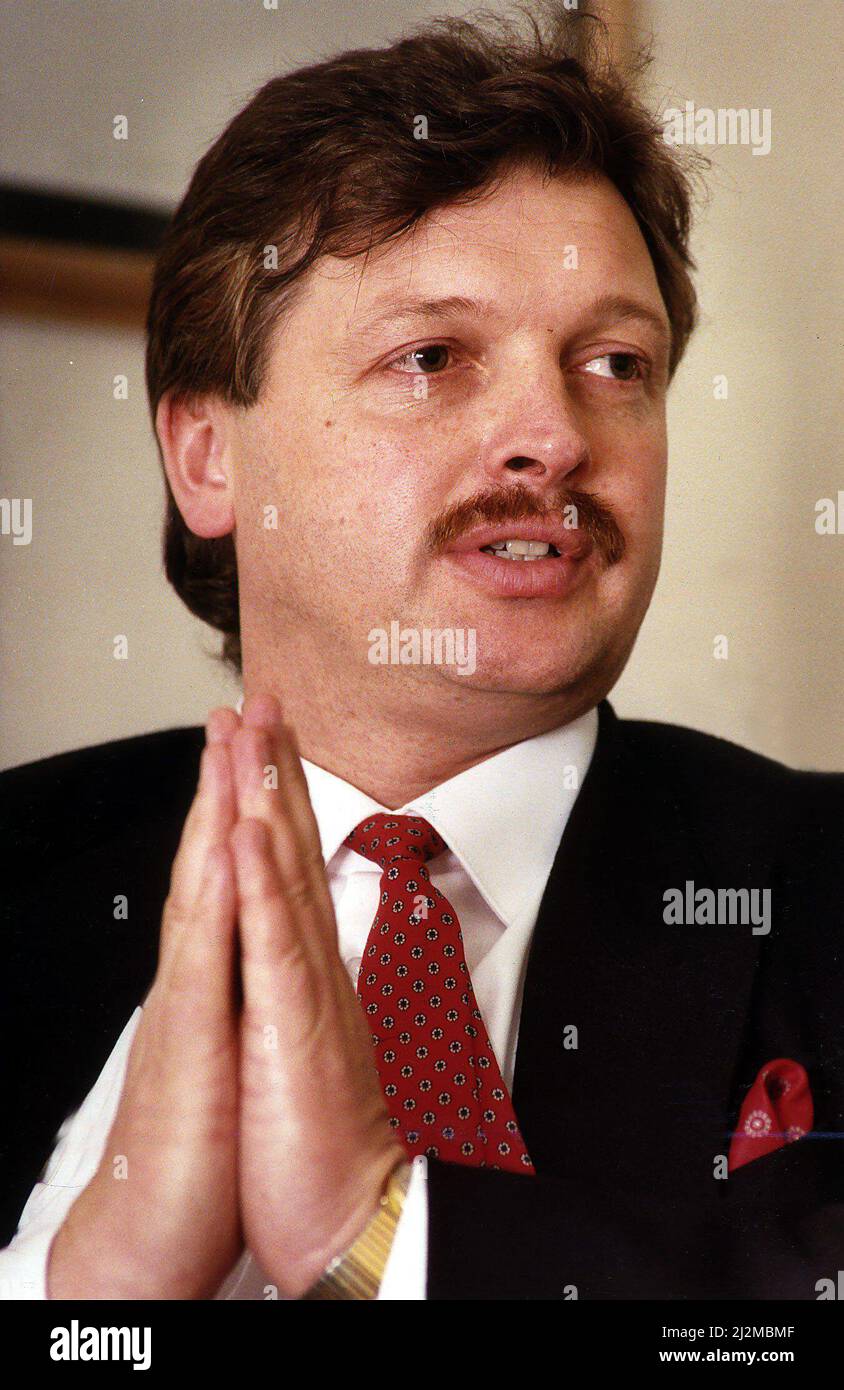 Michael Knighton, director of Manchester United Football Club. Circa ...