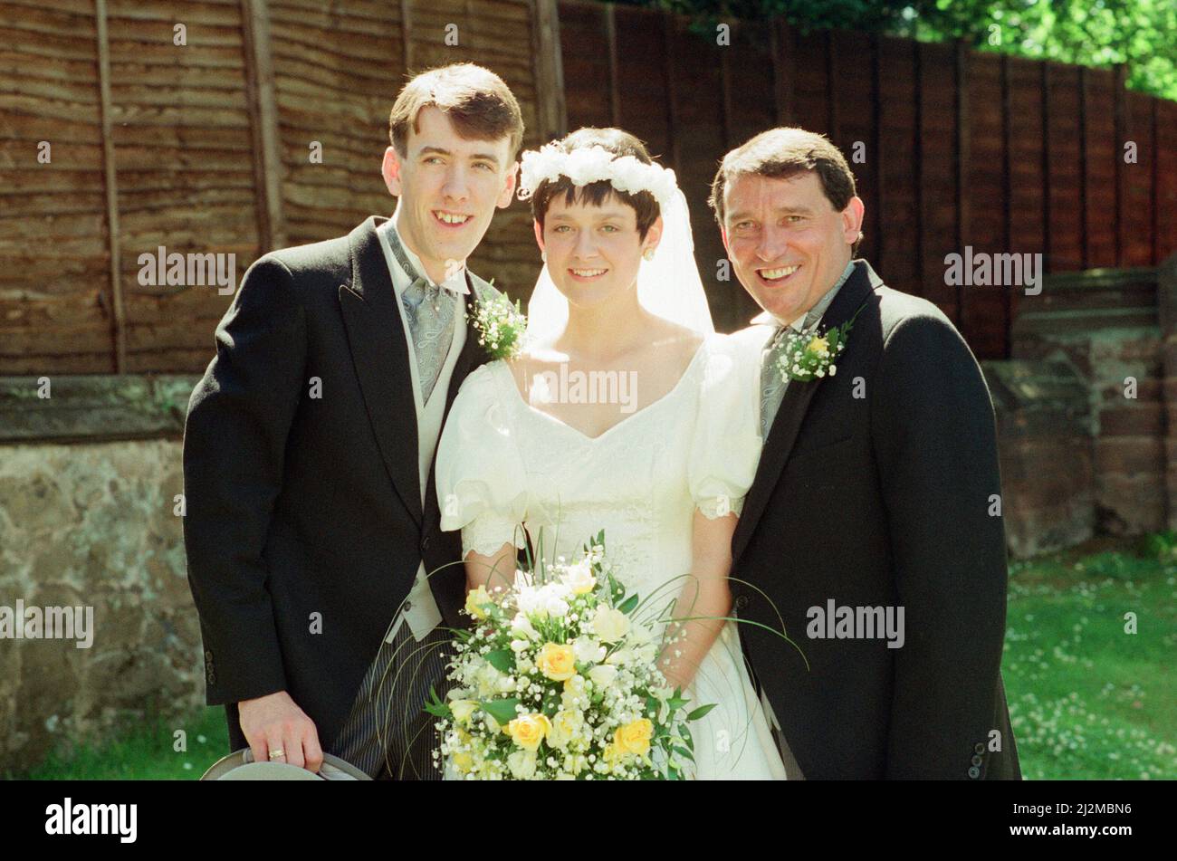 Graham Taylor, new England manager is pictured at the wedding of his ...