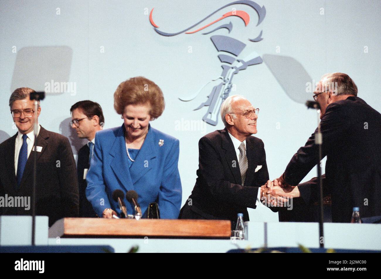 The Conservative Party Conference, Blackpool. Kenneth Baker and Prime ...