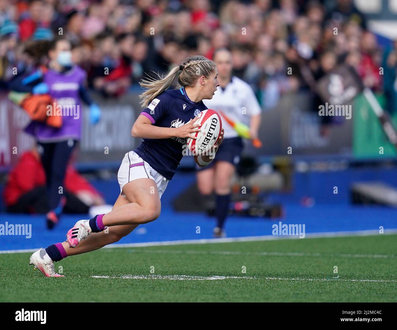 Cardiff, Wales, UK. 02nd Apr, 2022. Shona Campbell (Scotland) Seen in ...