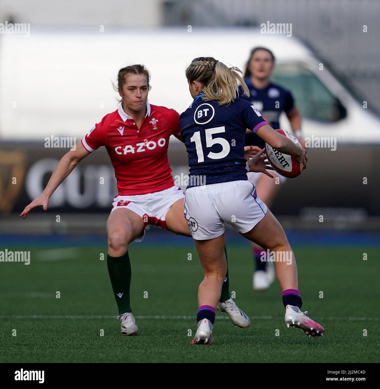 Cardiff, Wales, UK. 02nd Apr, 2022. Shona Campbell (Scotland) Seen in ...