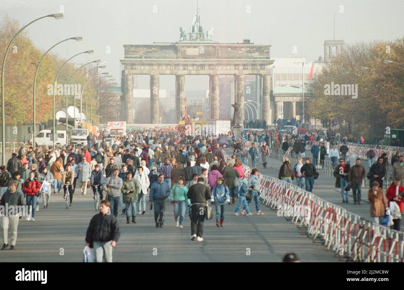 West Berlin, Germany, 10 days after relaxation of border crossing by ...