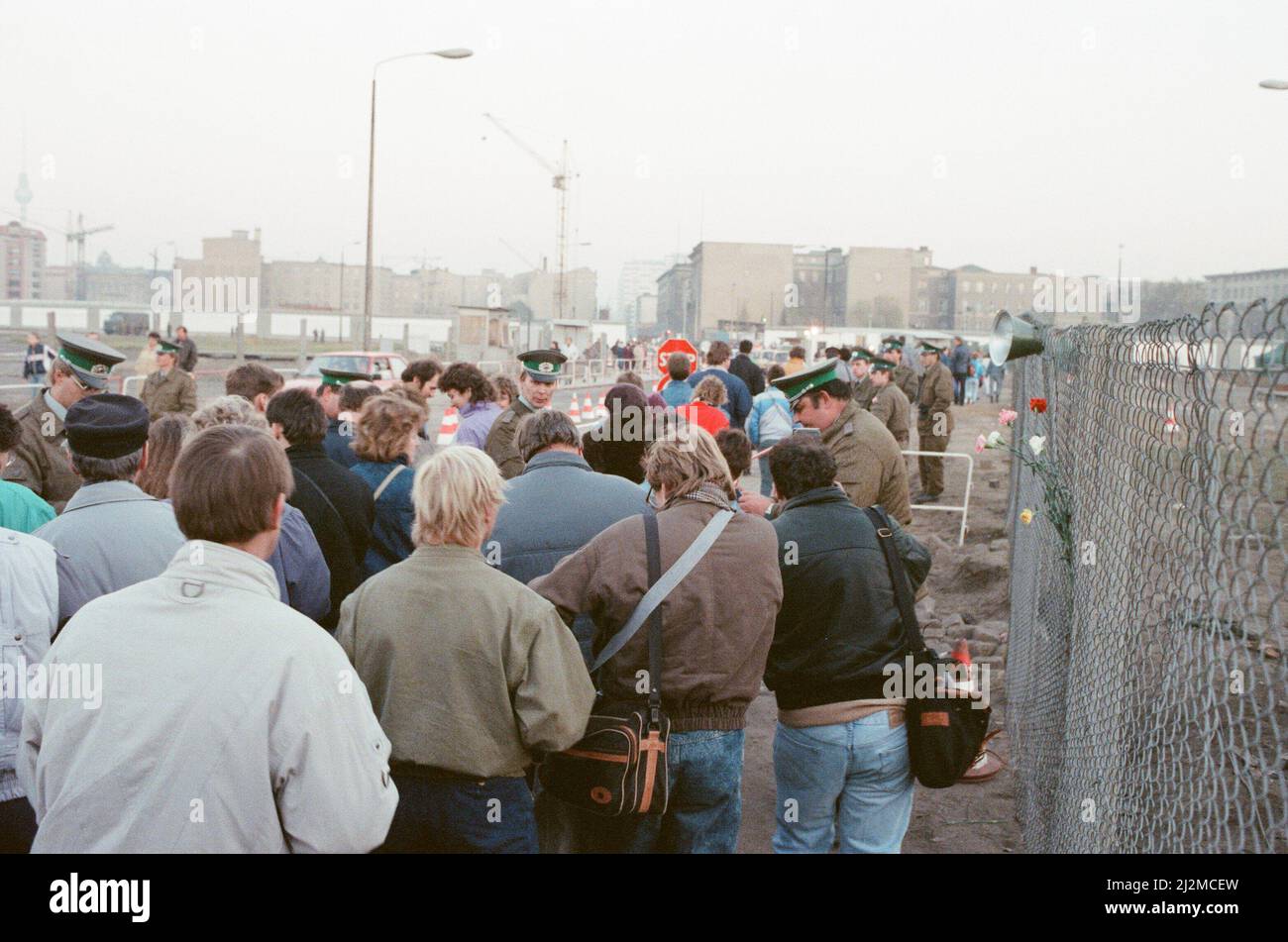 West Berlin, Germany, 10 days after relaxation of border crossing by ...