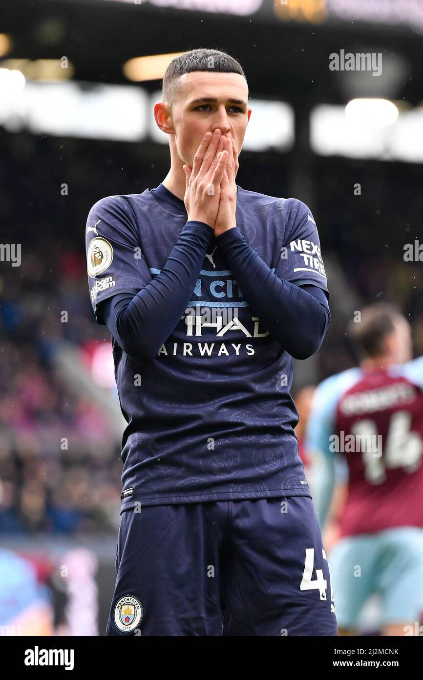 2nd April 2022 ; Turf Moor, Burnley, Lancashire, England; Premier ...