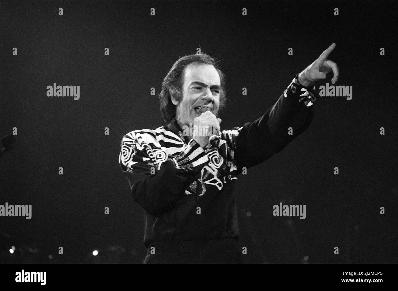 Singer neil diamond Black and White Stock Photos & Images - Alamy