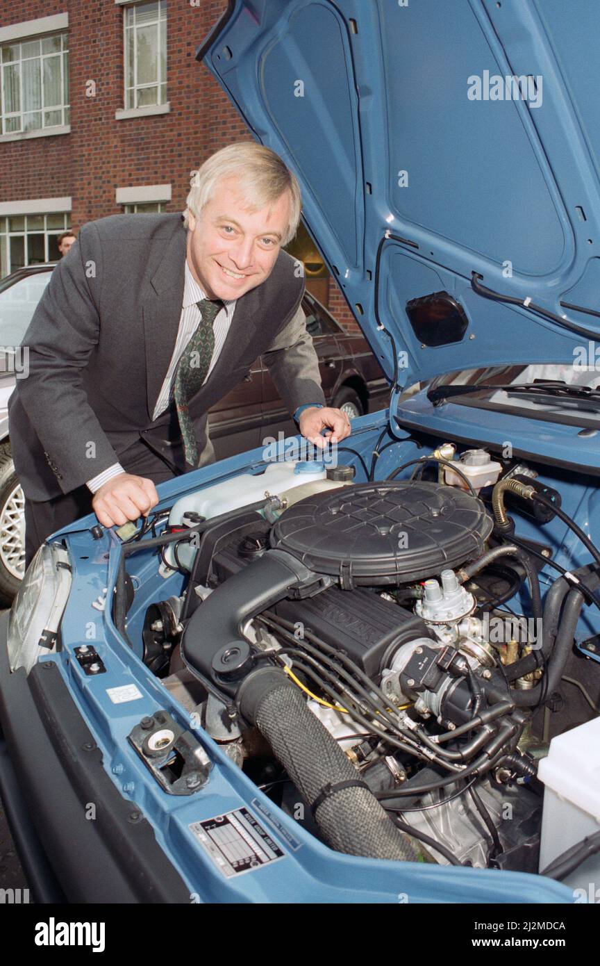 Secretary of State for the Environment Chris Patten MP visits the Rover ...