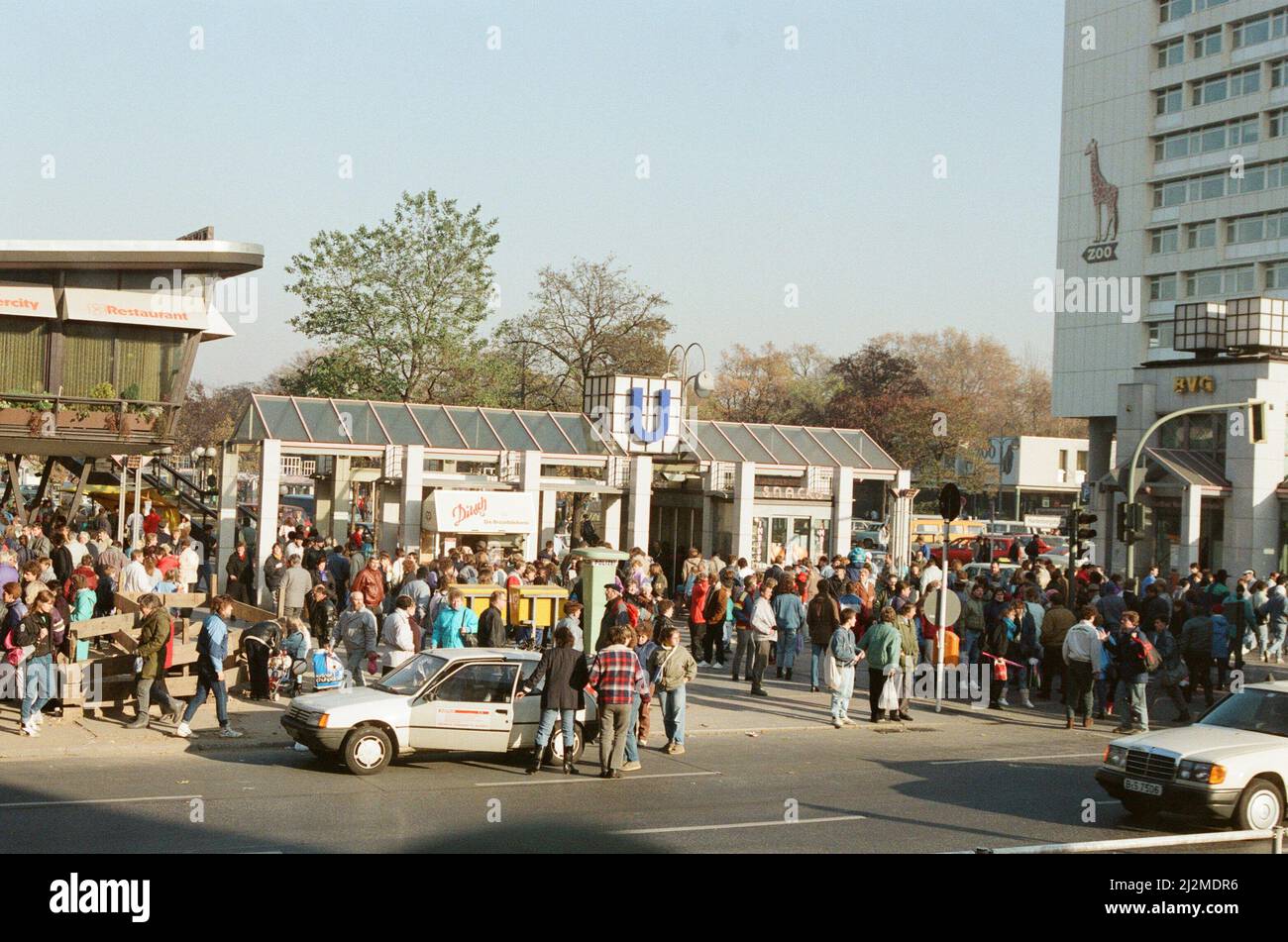 West Berlin, Germany, 10 days after relaxation of border crossing by ...