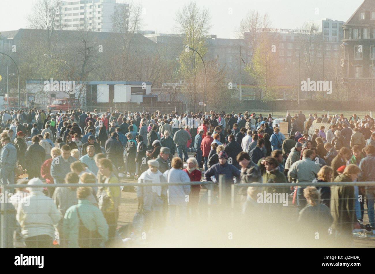 West Berlin, Germany, 10 days after relaxation of border crossing by ...