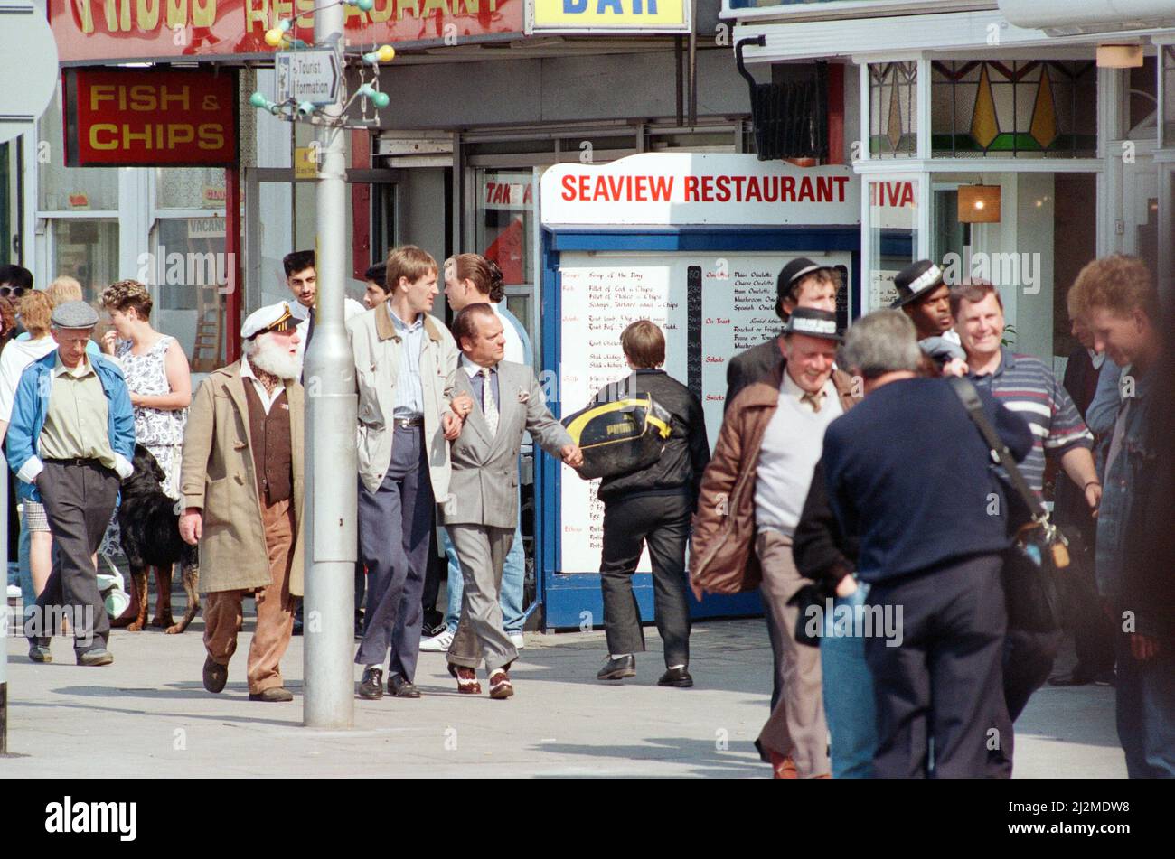 Cast members during the filming of the "Only Fools and Horses ...
