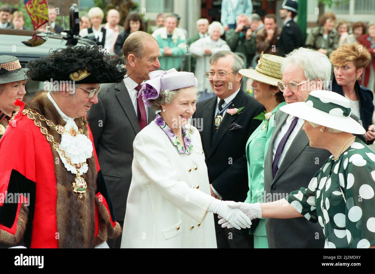 Queen Elizabeth II and Prince Philip, Duke of Edinburgh at Centenary ...