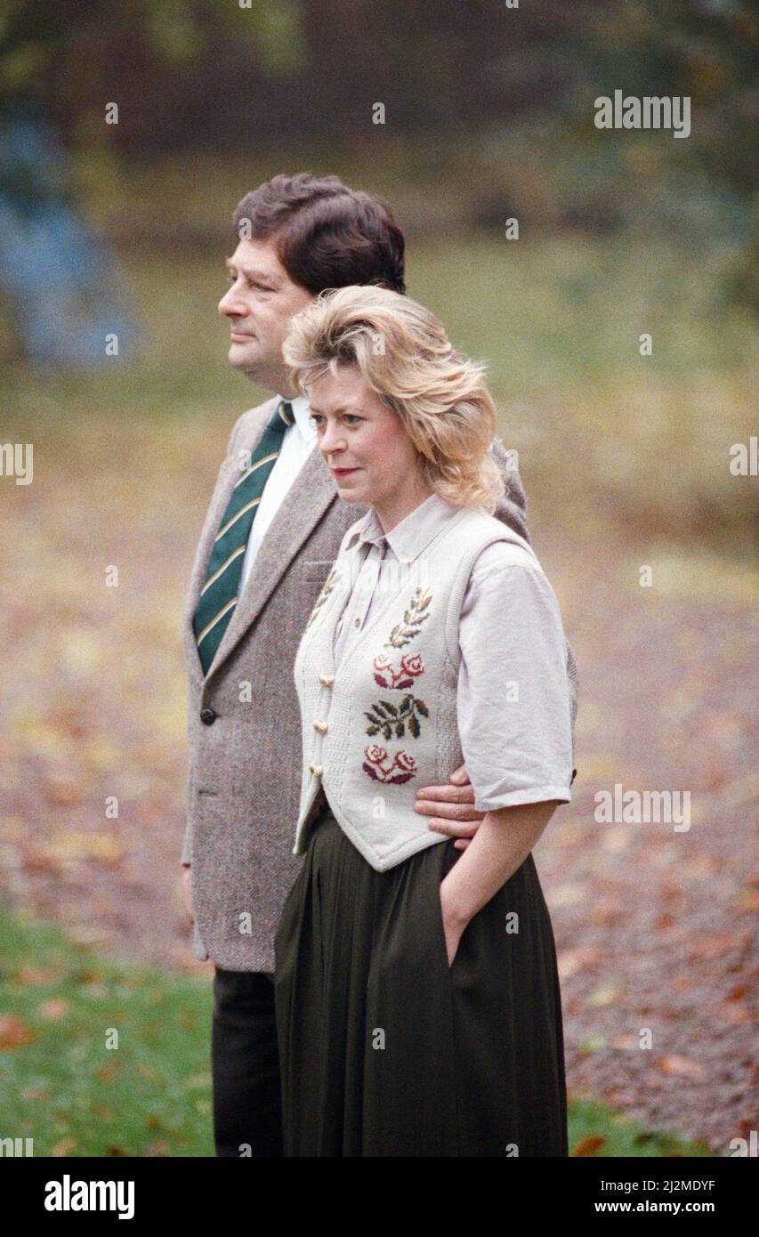 Nigel Lawson and his wife Therese pictured at their home, the day after ...