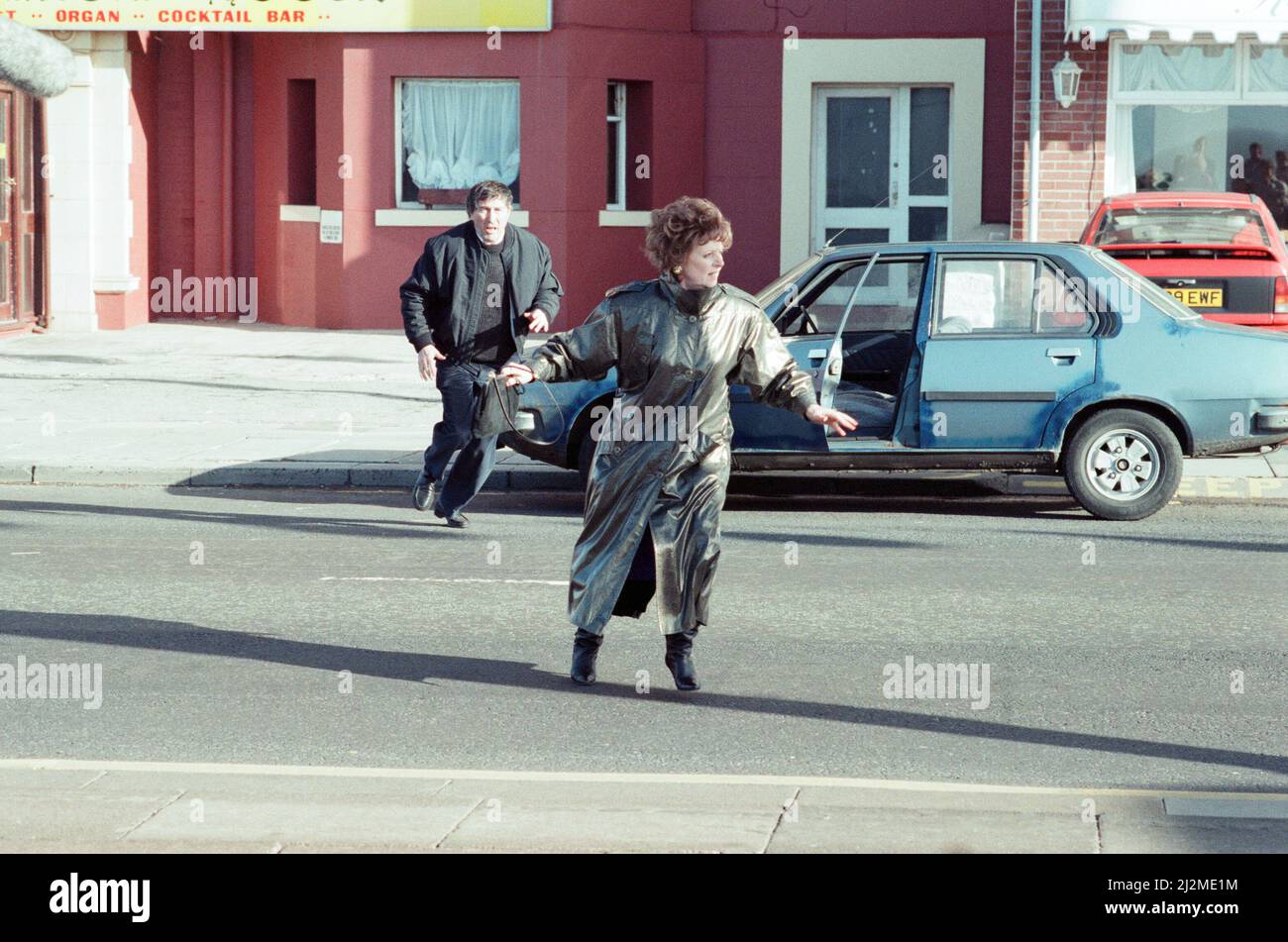 The cast of 'Coronation Street' filming scenes for death of Alan ...