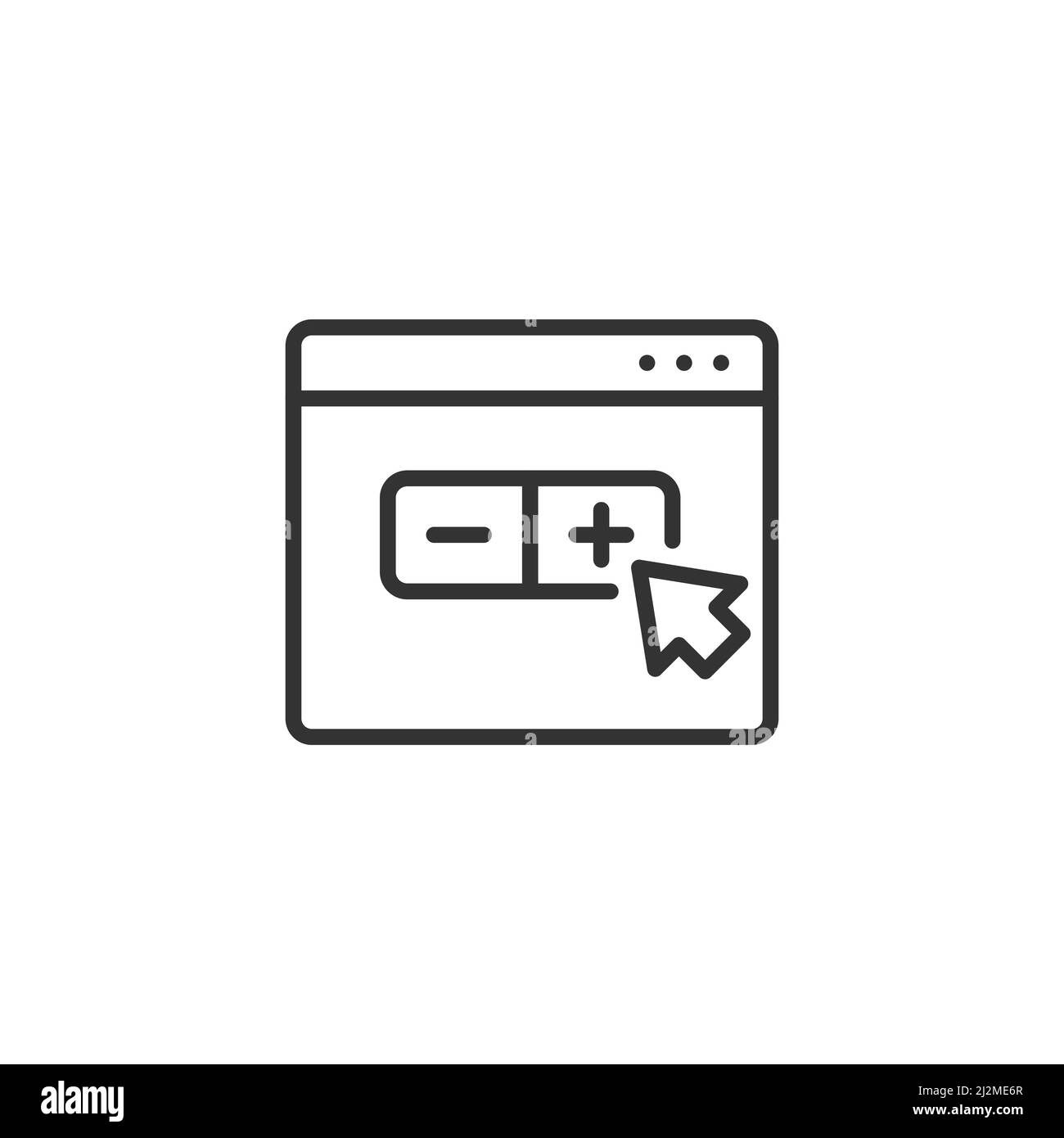 E-commerce, limited quantity line icon. linear style sign for mobile ...