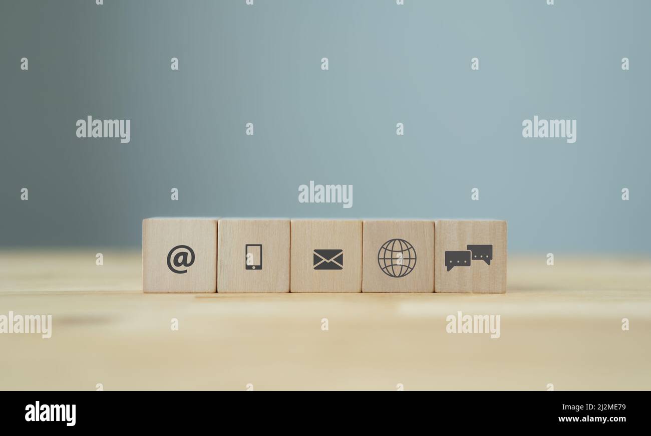 Contact us icon illustration hi-res stock photography and images - Alamy