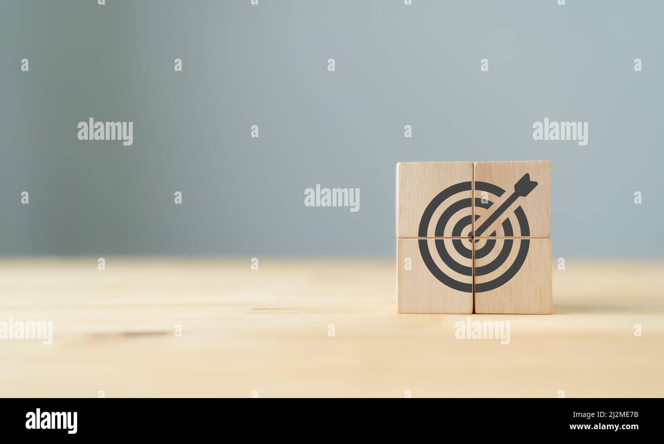 Business goal and success concept. Focus on a goal and achieve ...