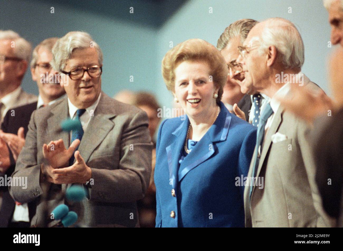 The Conservative Party Conference, Bournemouth. Prime Minister Margaret ...