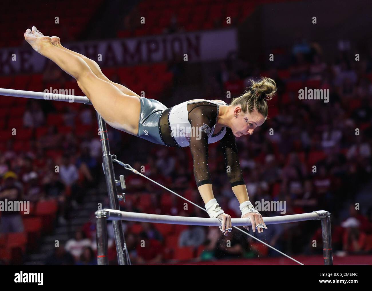 Norman, OK, USA. 2nd Apr, 2022. Minnesota's Lexy Ramler performs her ...