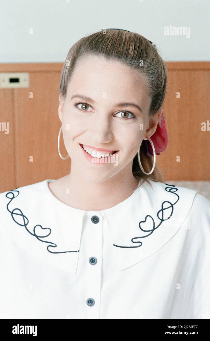 Debbie Gibson, american singer in UK to promote her new single, We ...