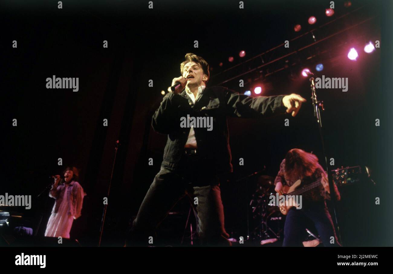 Ricky Ross lead singer of the Deacon Blue seen here perform at the Rock ...