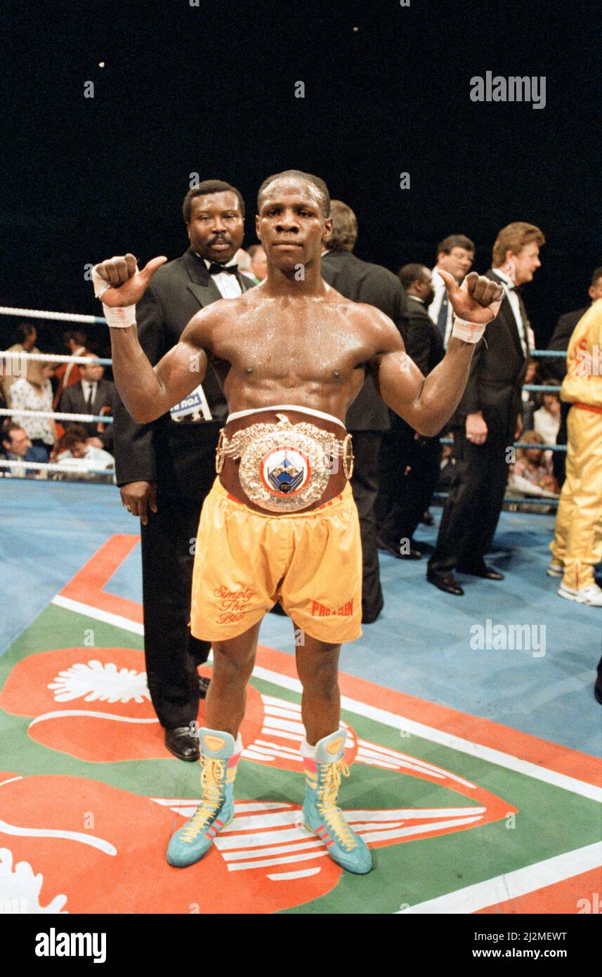 Chris Eubank vs Michael Watson for the WBO middleweight title at Earls ...