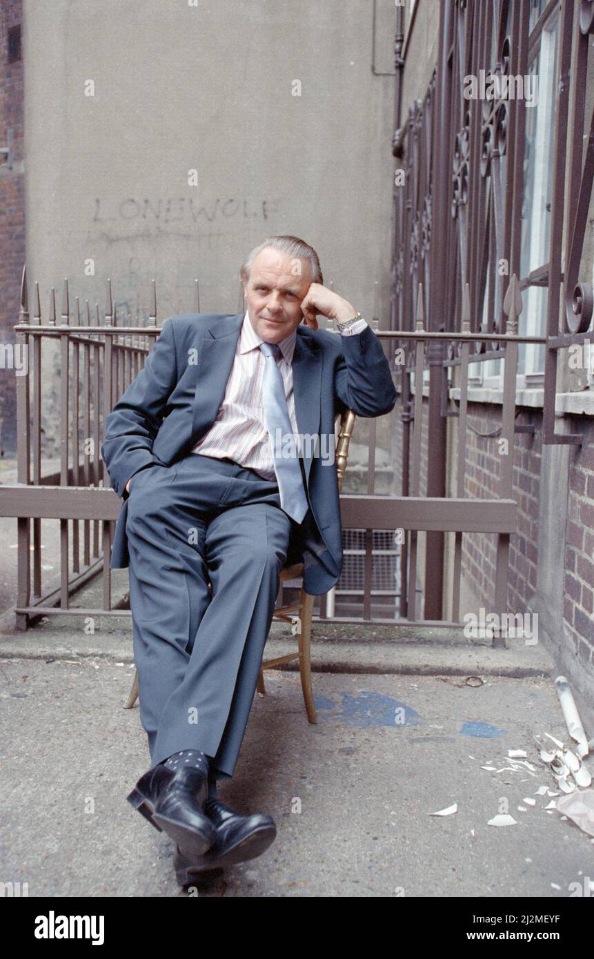 Actor Anthony Hopkins. 3rd June 1991 Stock Photo - Alamy