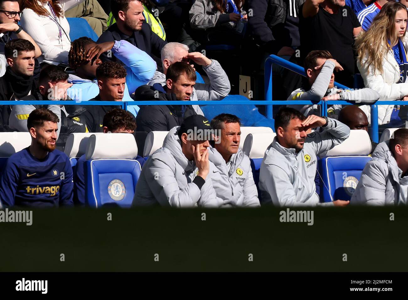 2nd April 2022 ; Stamford Bridge, Chelsea, London, England: Premier ...
