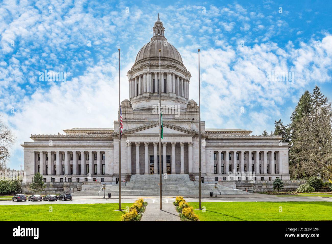 Olympia WA USA - 03-24-2022: The Legislative Building front entrance on ...