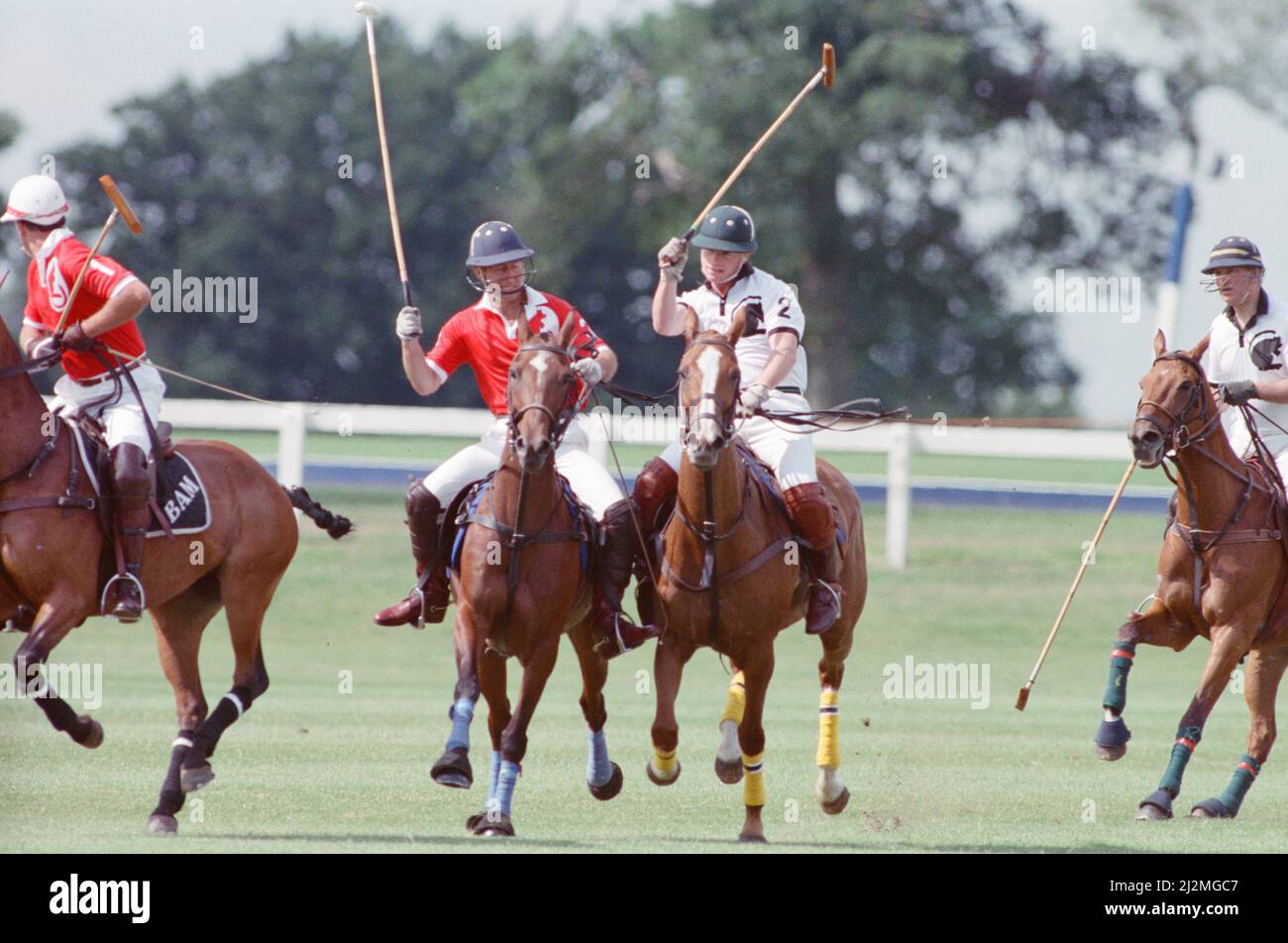 Prince Charles (Red shirt wearing number 3) was locked in a fierce ...